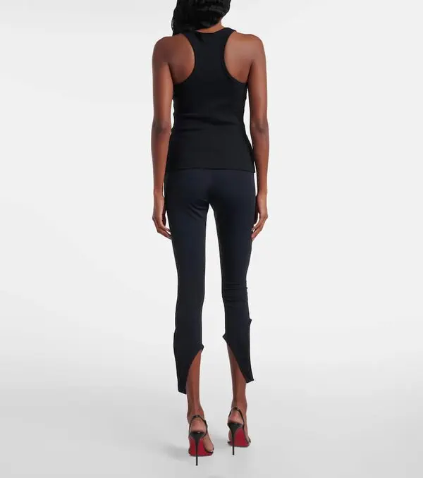 COURREGES Courrèges Ribbed-knit Tank Top