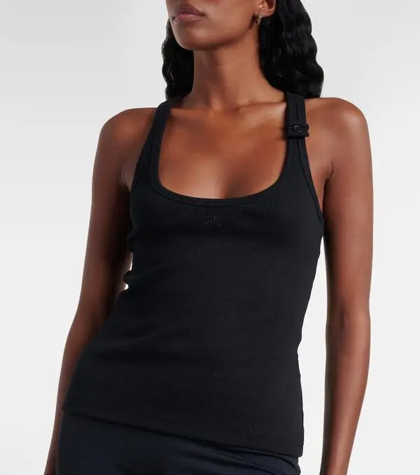 COURREGES Courrèges Ribbed-knit Tank Top
