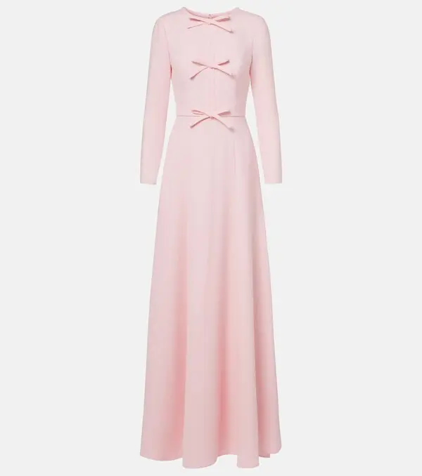 Carolina Herrera Bow-detail Crepe Gown - Pink