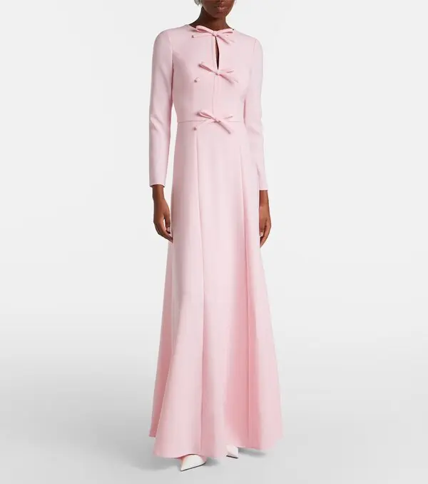 Carolina Herrera Bow-detail Crêpe Gown