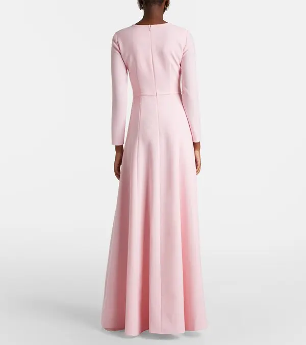 Carolina Herrera Bow-detail Crêpe Gown