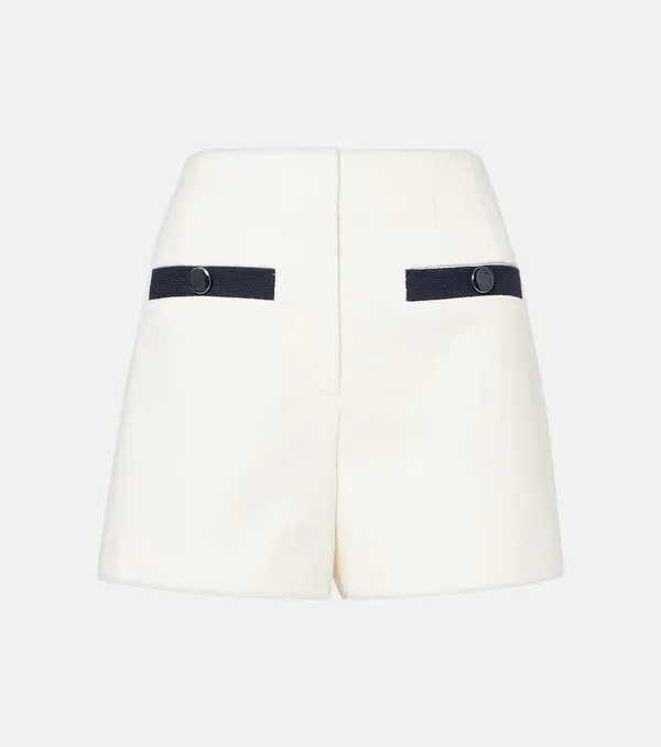 Veronica Beard Gershwin Cotton-blend Shorts - White