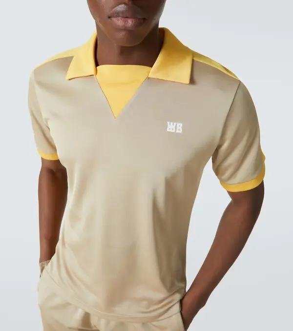 WALES BONNER Logo Colorblocked Polo Shirt