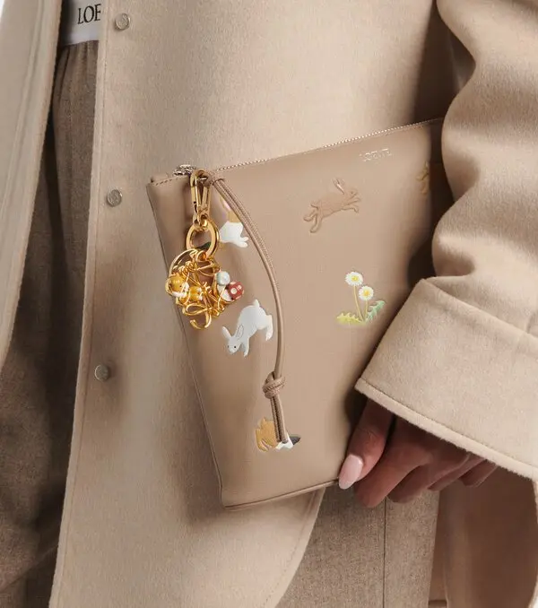 Loewe X Suna Fujita Hamster Leather Bag Charm - Multicoloured