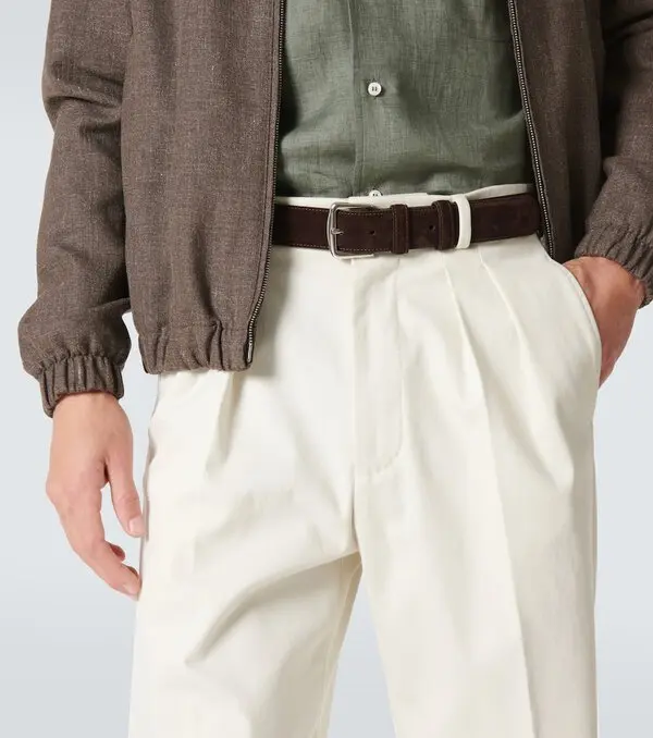 Loro Piana Alsavel Suede Belt