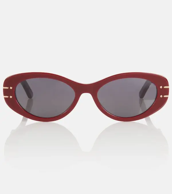 Dior Diorsignature B8u Oval Sunglasses - Red