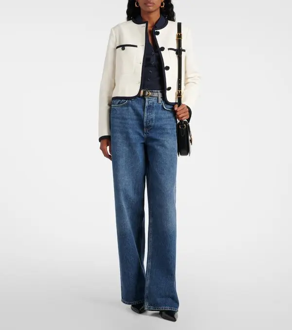 Veronica Beard Scottie Cotton-blend Top