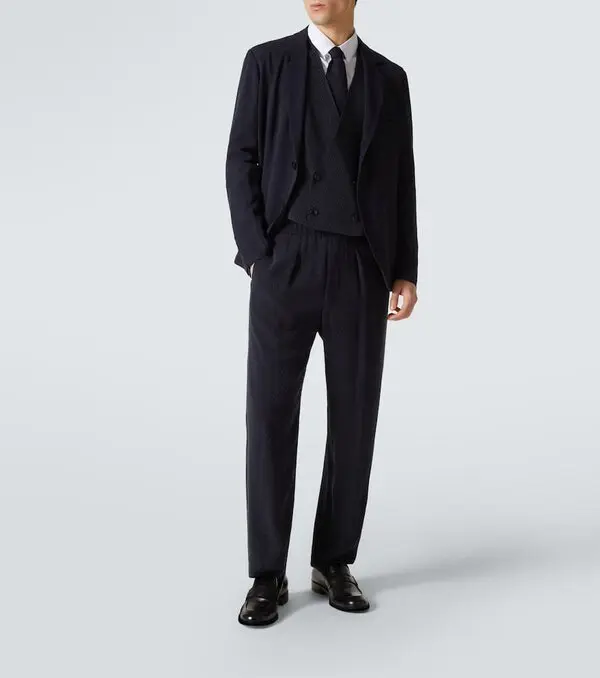 Giorgio Armani Chevron Jacquard Blazer