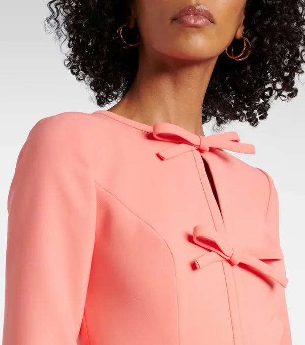 Carolina Herrera Bow-detail Crepe Gown