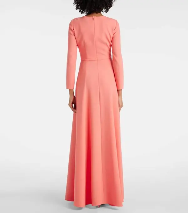 Carolina Herrera Bow-detail Crepe Gown