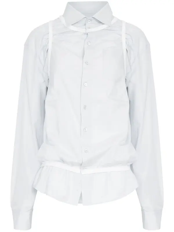 MAISON MARGIELA Four Stitch-logo Cotton Shirt