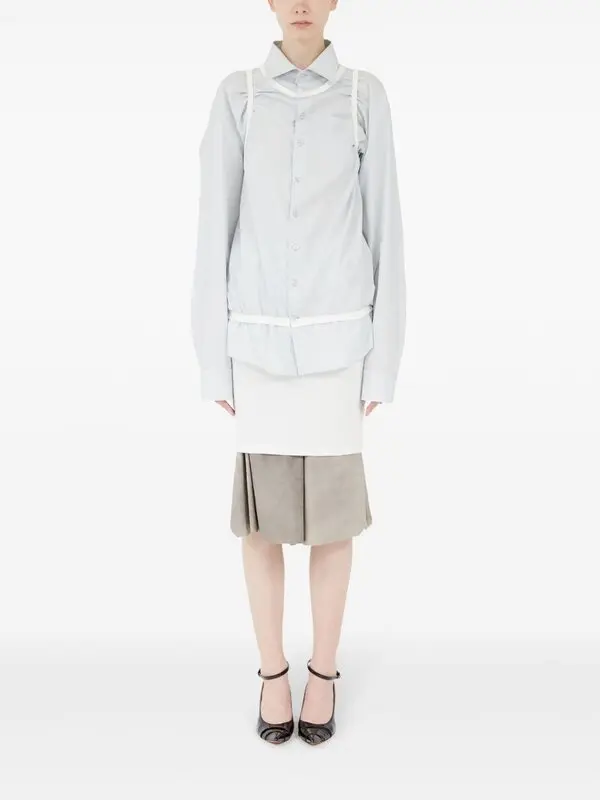 MAISON MARGIELA Four Stitch-logo Cotton Shirt