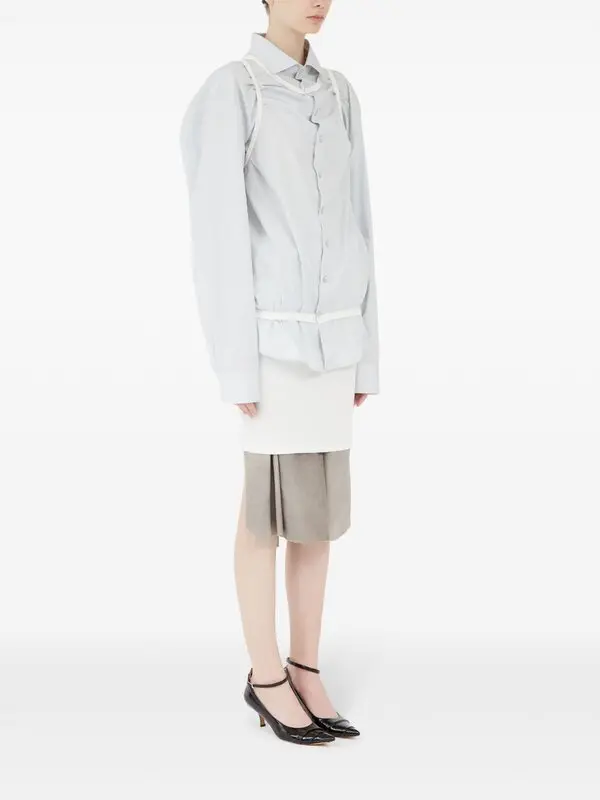 MAISON MARGIELA Four Stitch-logo Cotton Shirt