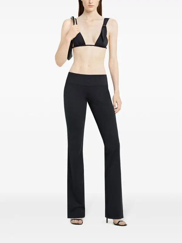 COURREGES Scarf-embellished Triangle Bikini - Black