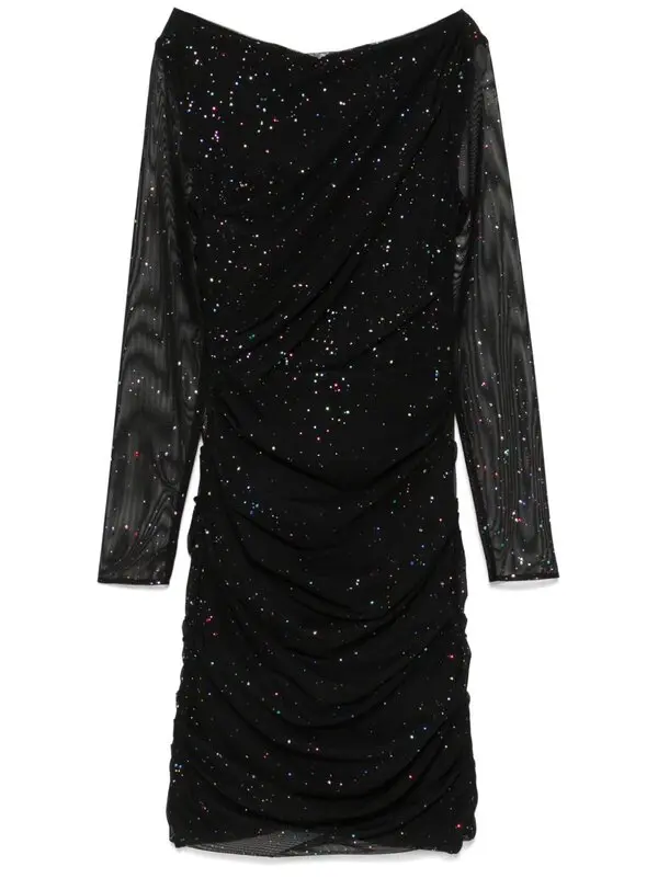 Talbot Runhof Glitter-detailed Mini Dress