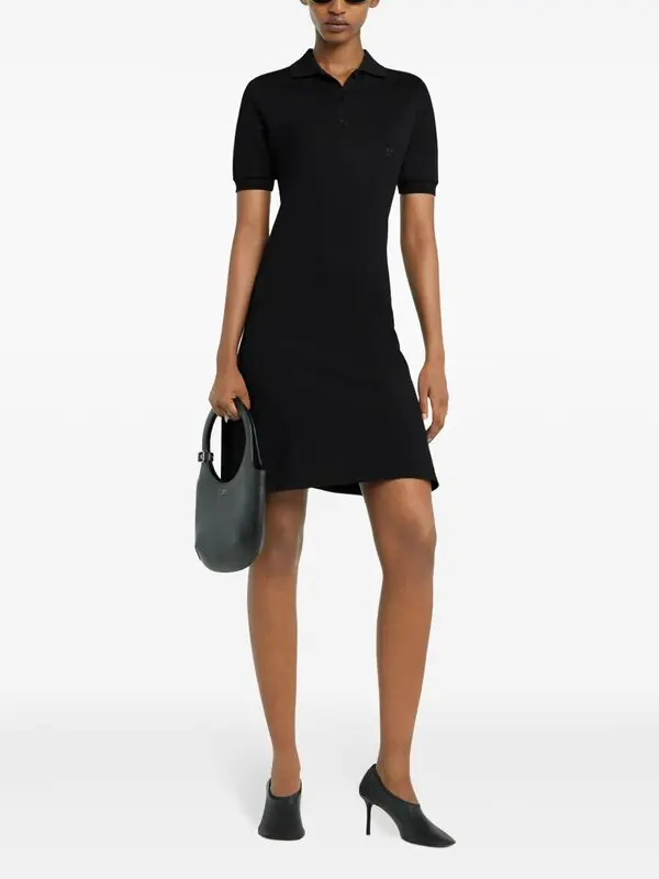 COURREGES Polo Mini Dress - Black