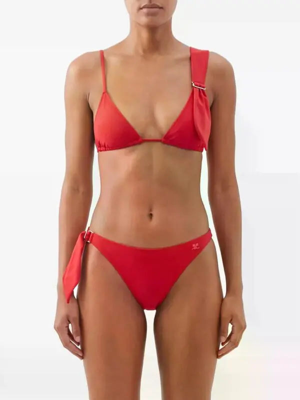 COURREGES Scarf Bikini Set - Red