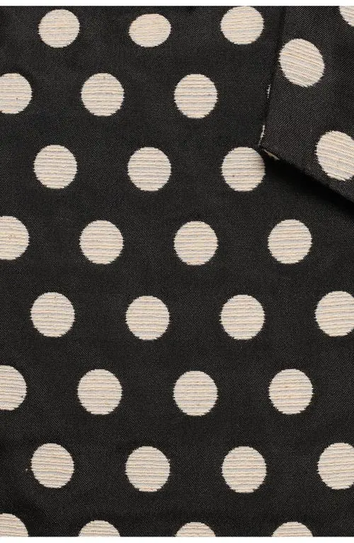 PETAL & PUP Polka Dot Sleeveless Top And Maxi Skirt Set - Black