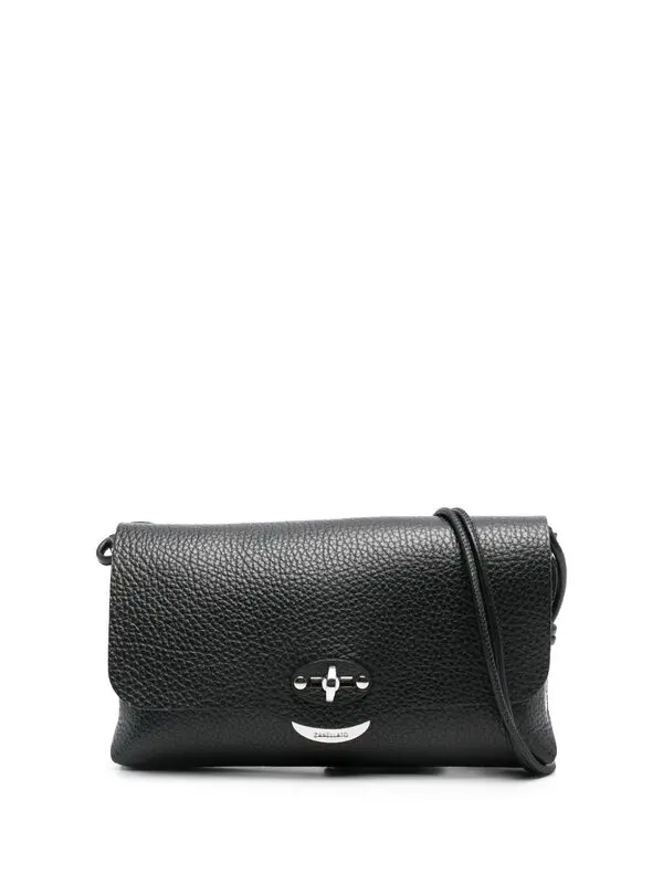 ZANELLATO Lettera Grained-leather Crossbody Bag
