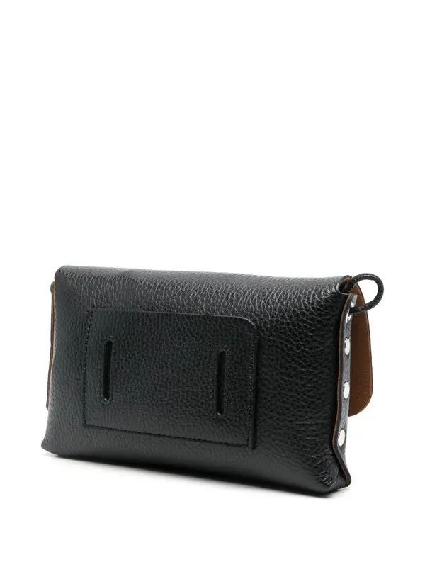 ZANELLATO Lettera Grained-leather Crossbody Bag