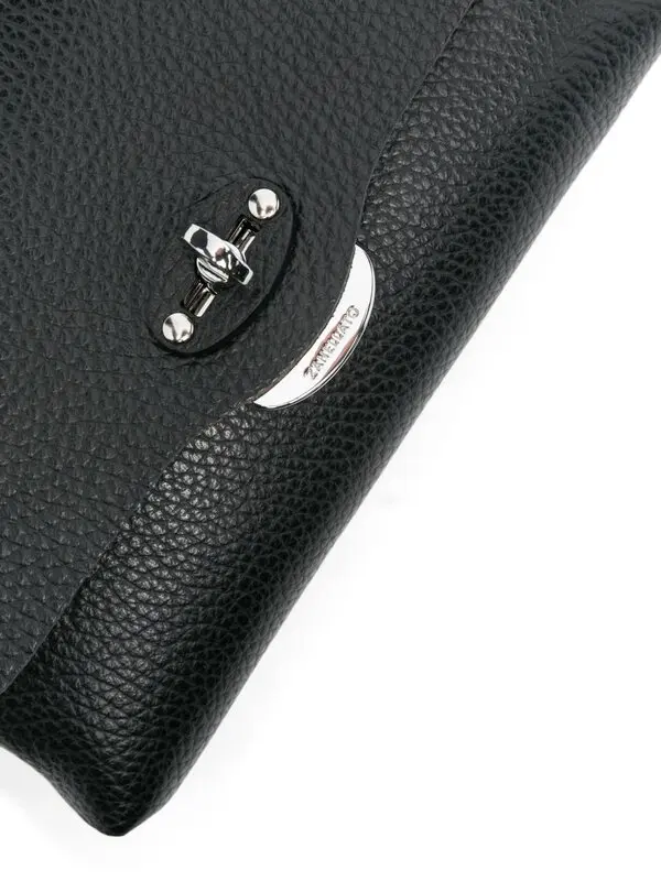 ZANELLATO Lettera Grained-leather Crossbody Bag
