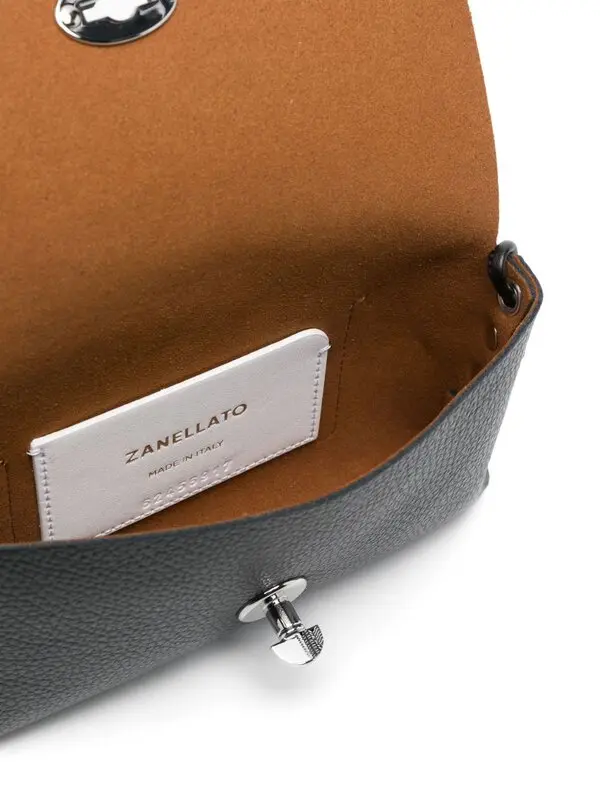 ZANELLATO Lettera Grained-leather Crossbody Bag