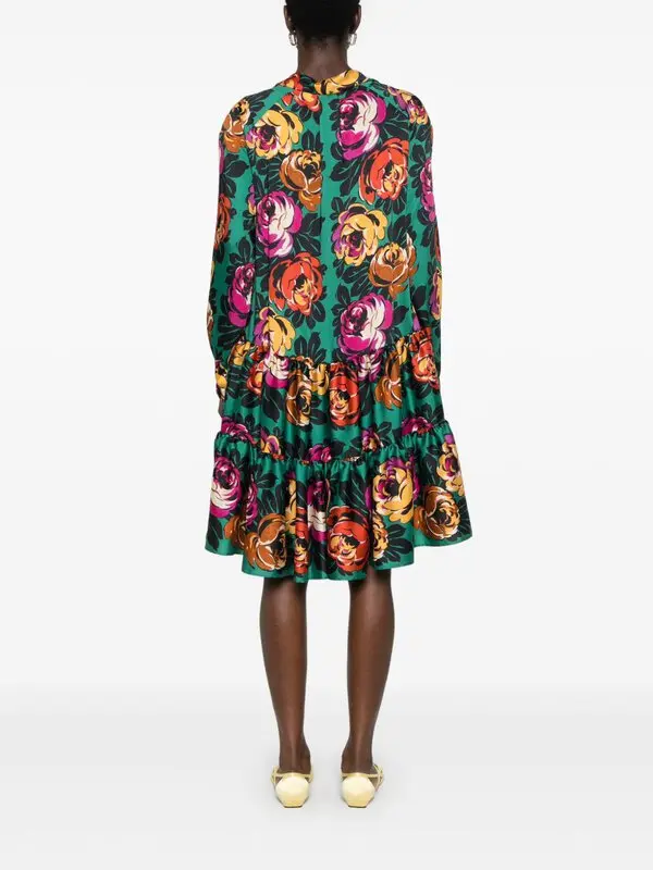 Talbot Runhof Floral-print Mini Dress