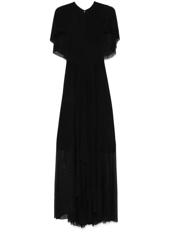 Talbot Runhof Draped-detail Gown