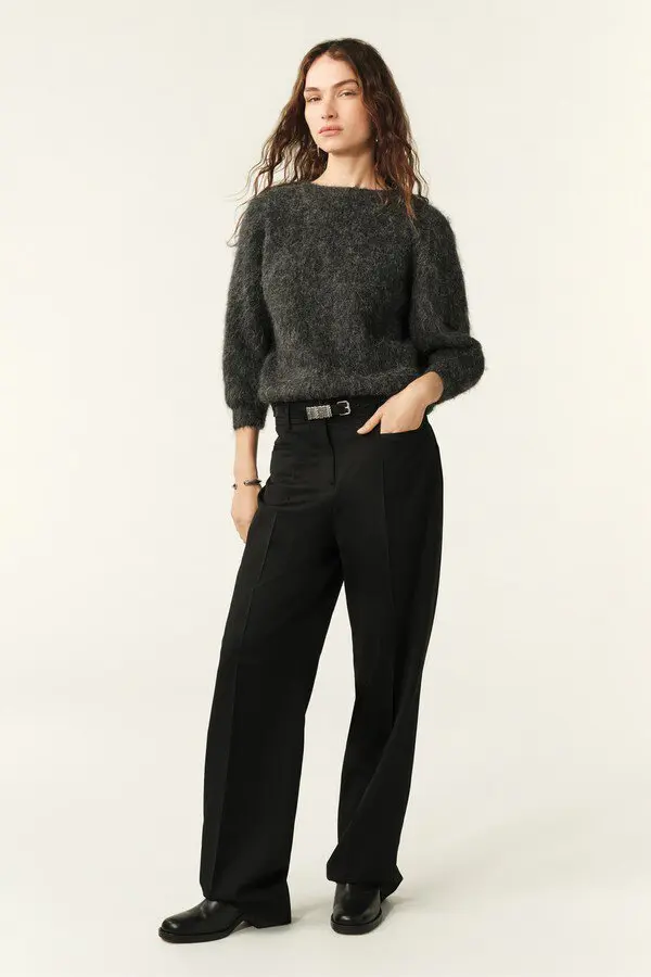 Ba&sh Vamore Virgin Wool Pants - Black