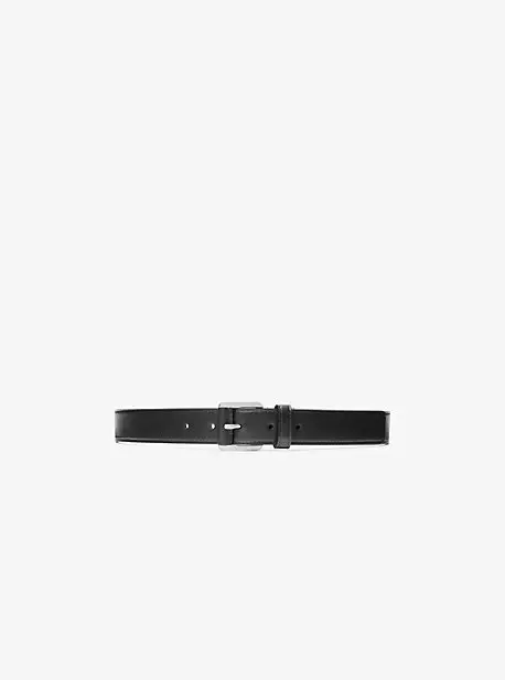 Michael Kors Tilda Leather Belt - Black