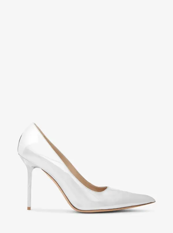 Michael Kors Winona Specchio Leather Pointed Toe High Heel Pumps