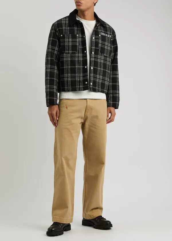 CHERRY LOS ANGELES Checked-jacquard Chenille Jacket