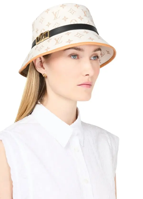 Louis Vuitton Dauphine Bucket Hat - Beige | Editorialist display picture 2