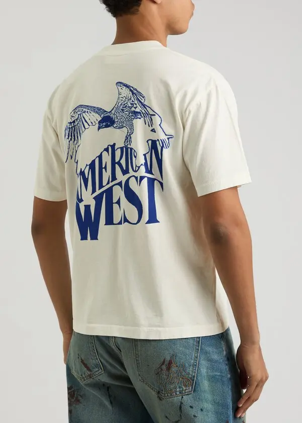 CHERRY LOS ANGELES American West Printed Cotton T-shirt