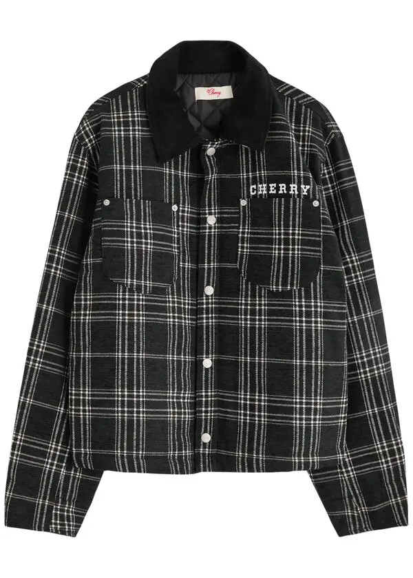 CHERRY LOS ANGELES Checked-jacquard Chenille Jacket