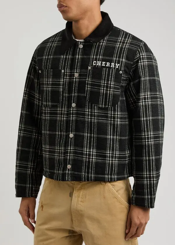 CHERRY LOS ANGELES Checked-jacquard Chenille Jacket
