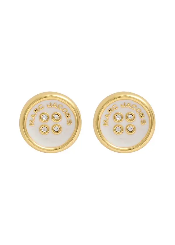 Marc Jacobs Button Stud Earrings - Gold