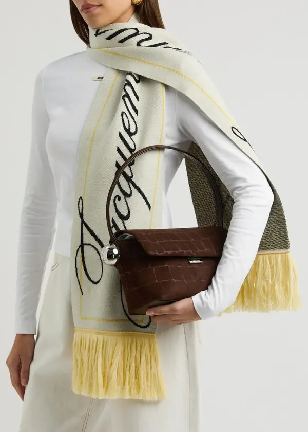 Jacquemus L'Echarpe Liga Wool Scarf - Yellow | Editorialist