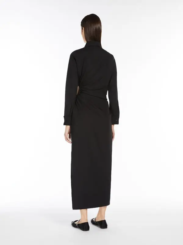 Max Mara Cotton Poplin Fitted Dress