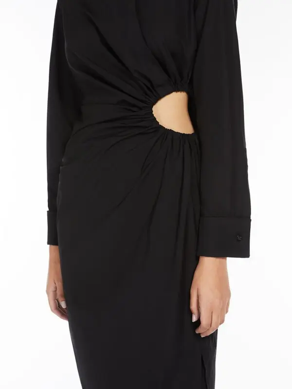 Max Mara Cotton Poplin Fitted Dress