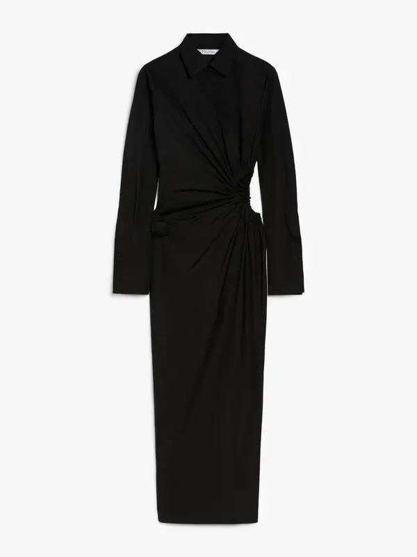 Max Mara Cotton Poplin Fitted Dress