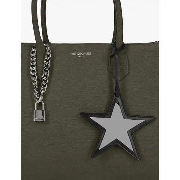 The Kooples Canvas Tote Bag With Charms
