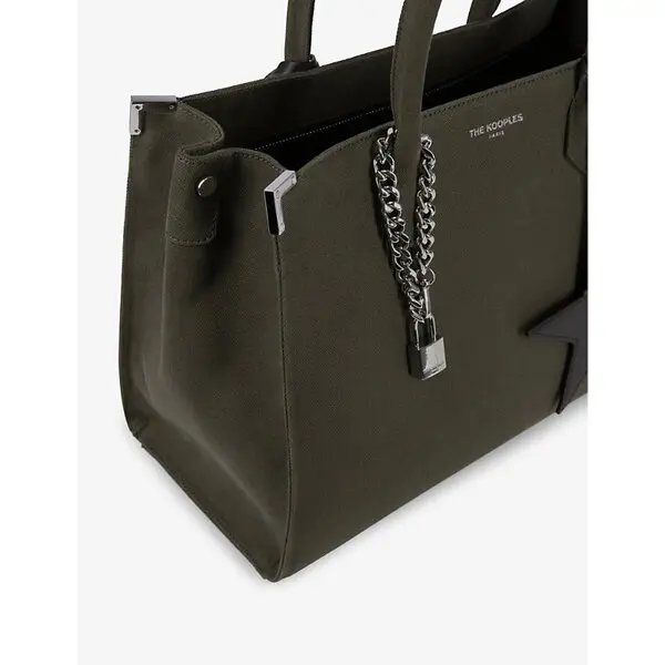 The Kooples Canvas Tote Bag With Charms