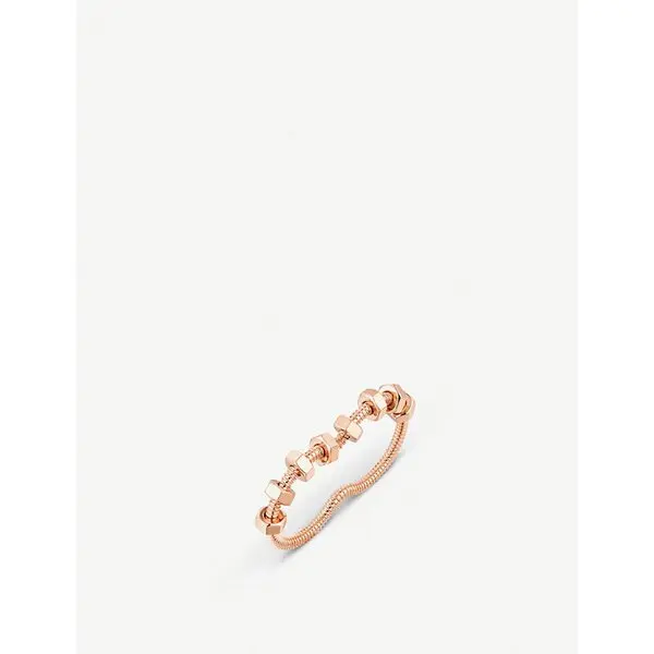 CARTIER Crou De 18ct Double Ring - Rose Gold