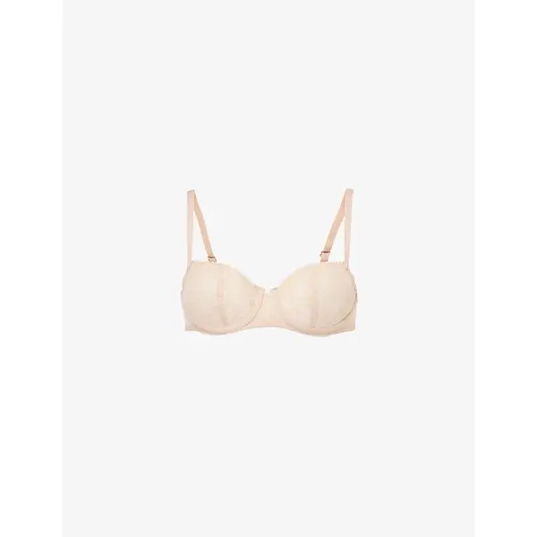 Chantelle Origins Half-cup Underwired Lace Bra - Golden Beige
