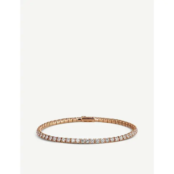 CARTIER Lignes 18ct Rose-gold And Diamond Bracelet - One-color