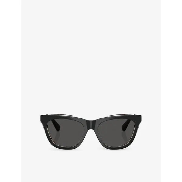 Burberry Be4435 Cat-eye Sunglasses - Black