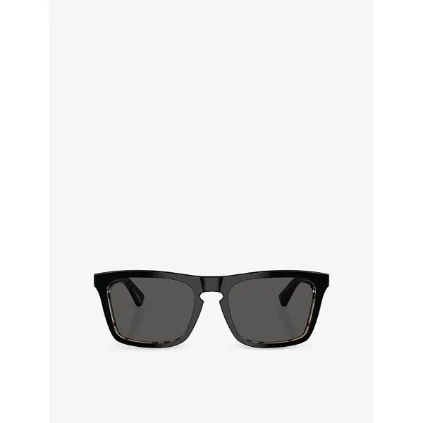 Burberry Be4434 Square Sunglasses - Black