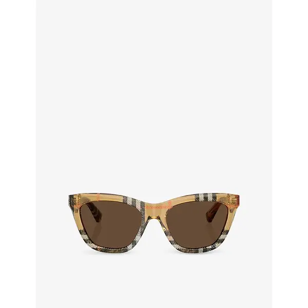 Burberry Cat-eye Acetate Sunglasses - Brown