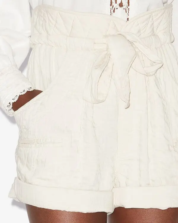 ETOILE Sereni Crinkled Relaxed Fit Shorts With Drawstring Waist